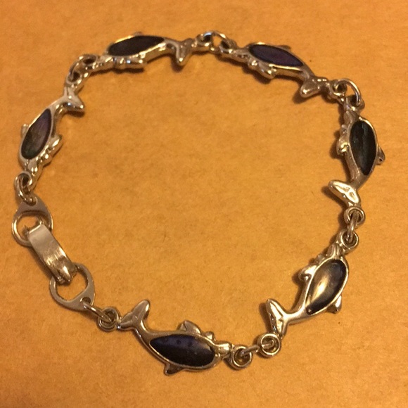 Accessories | Vintage Childs Dolphin Link Bracelet | Poshmark